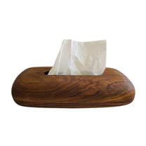 Walnut Wood Tissue Box | Luxury Solid Wood Tissue Holder for Home ...