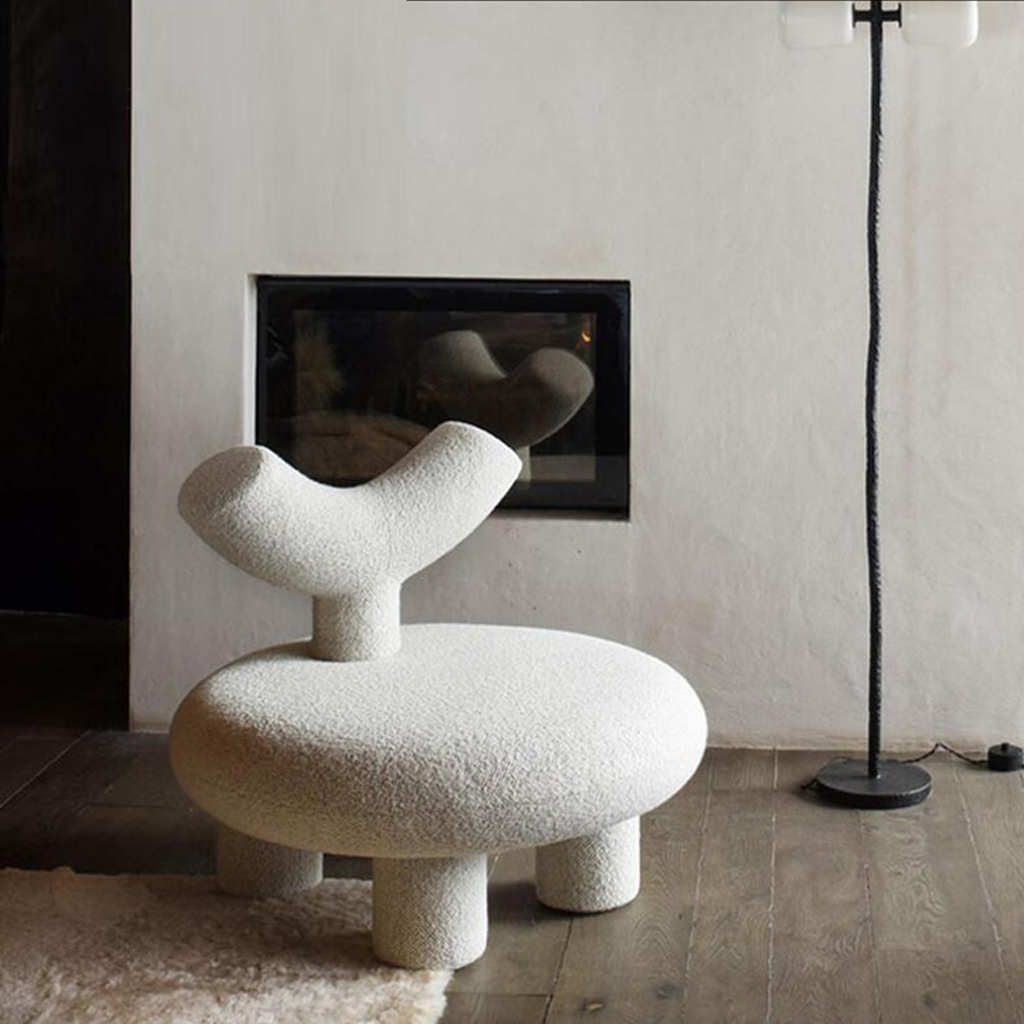 Large Lambswool Lounge Chair – Homio Decor