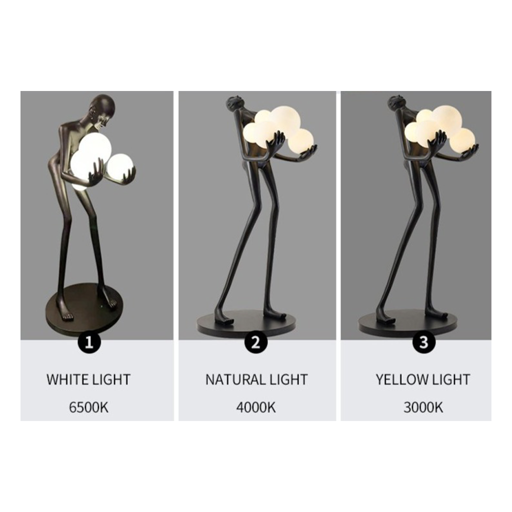 Human Sculpture Resin LED Floor Lamp – Homio Decor