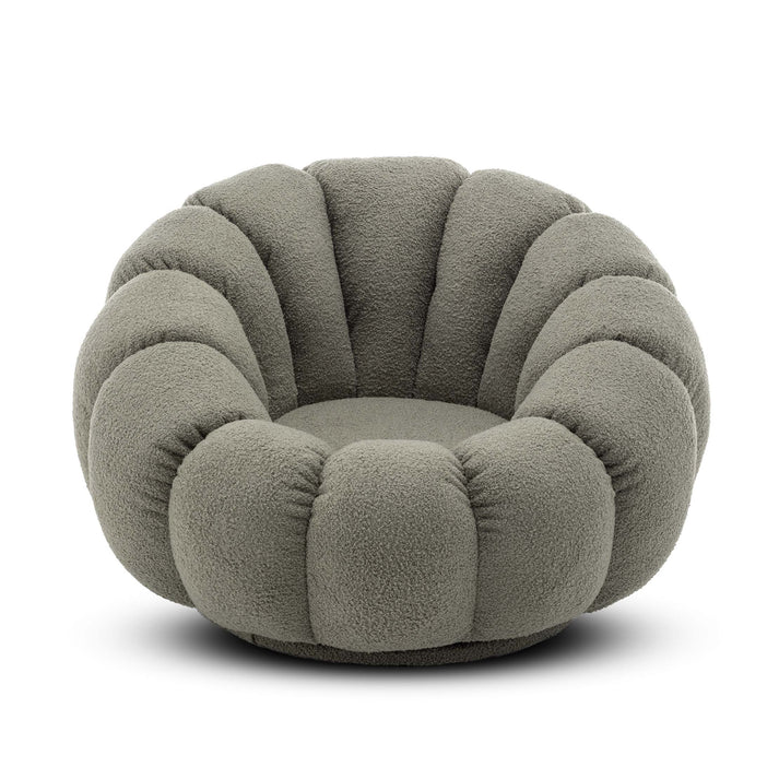 Pumpkin Lazy Sofa – Curly Bouclé Comfort & Modern Design | Homio Decor